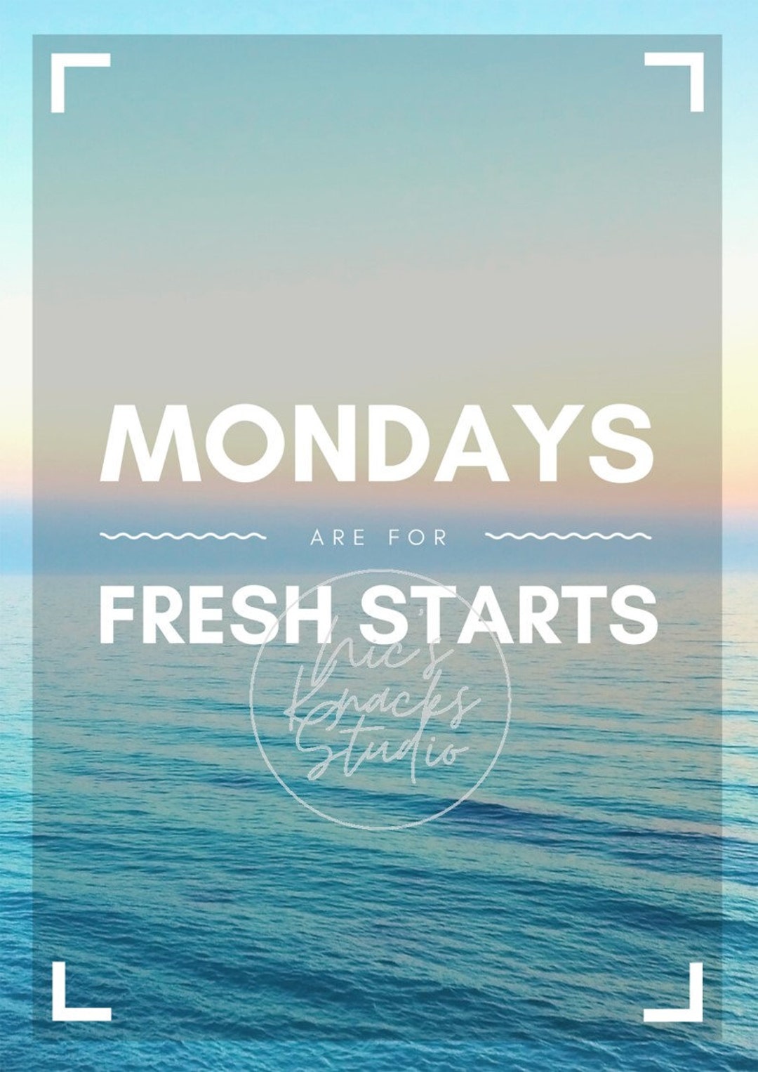 Monday Motivation Wall Sign - Etsy