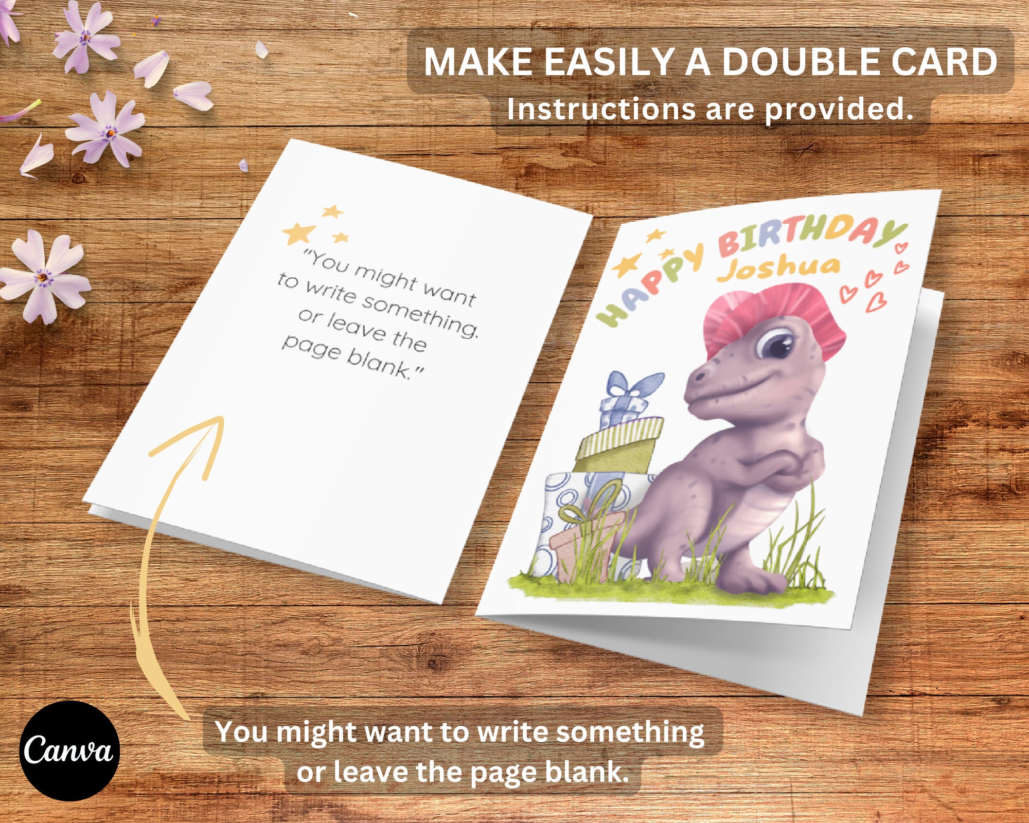 Printable Dinosaur Birthday Card for Kids, Funny Birthday Card ...