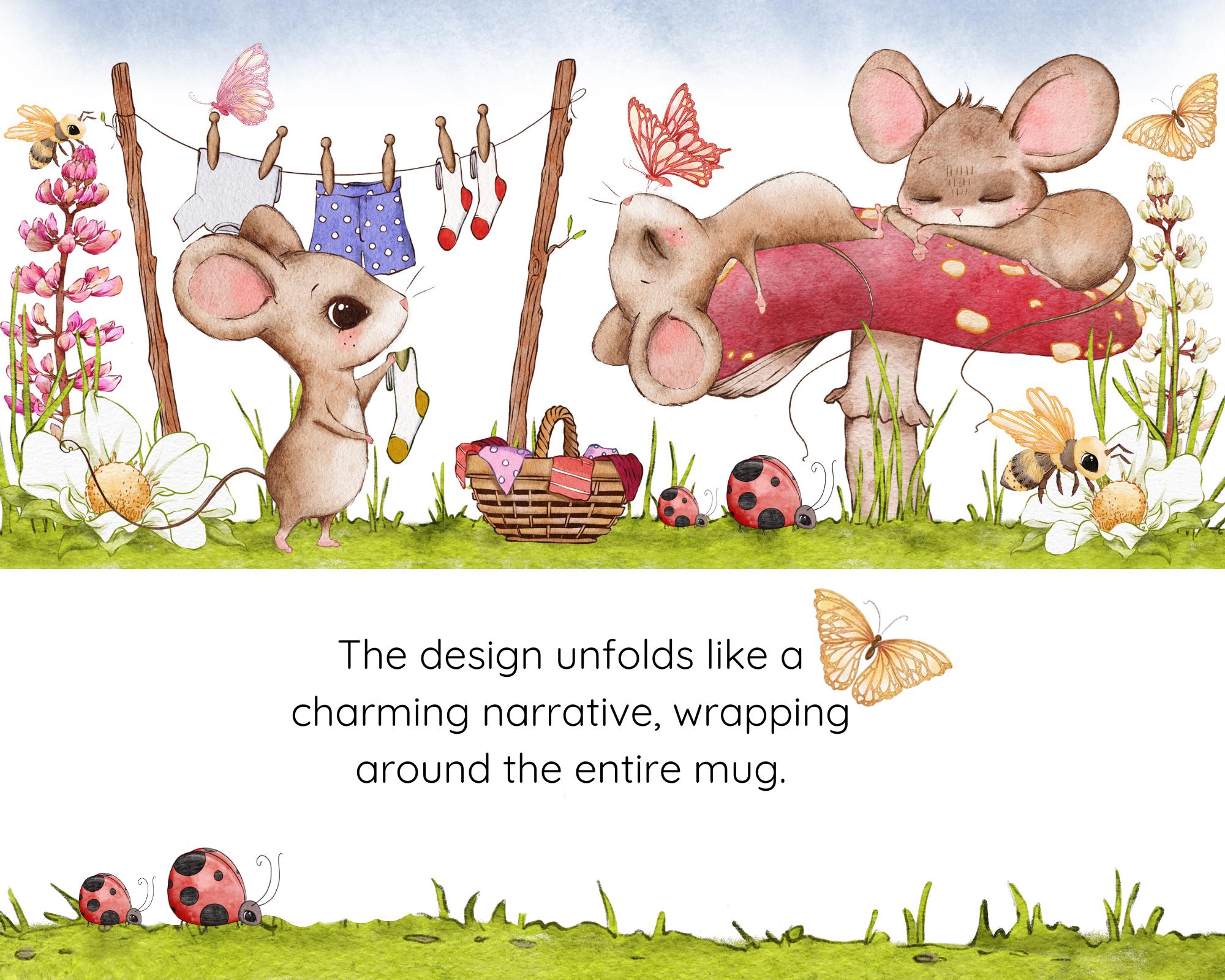 DREAMY WASHDAY – Cute Kids Mug | Funny Mouse Mug | Gift Mug for Kids ...