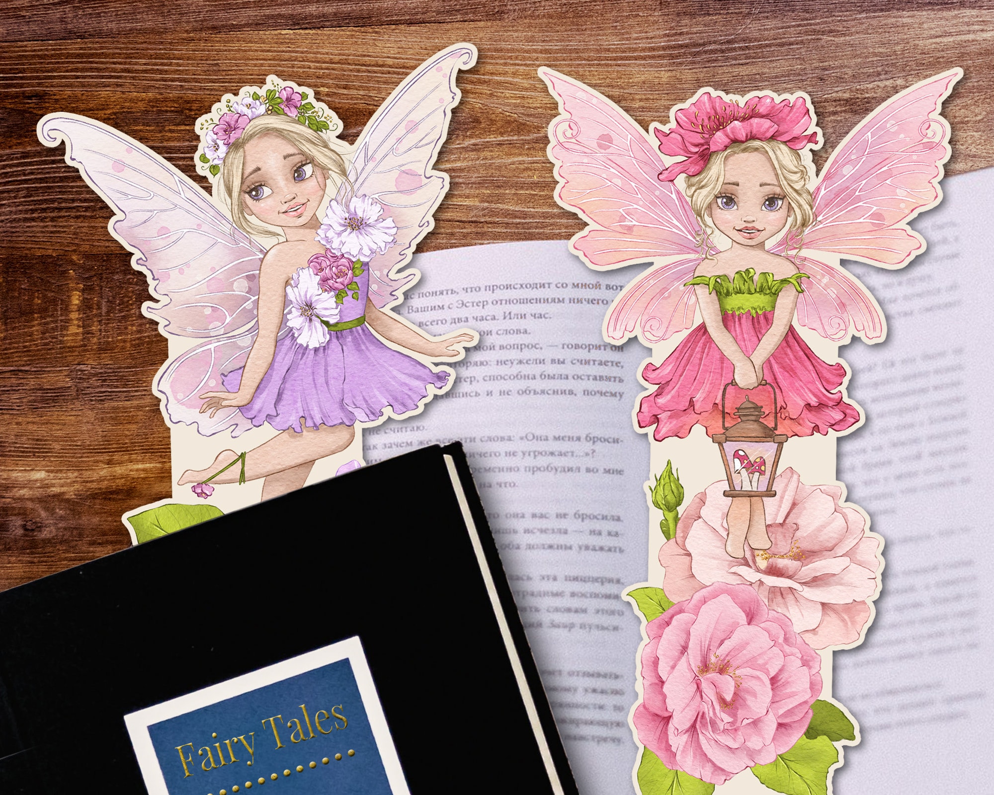 Fairy Bookmarks #3-4 | Download Print and Cut Set of 2 Bookmarks, Gift ...