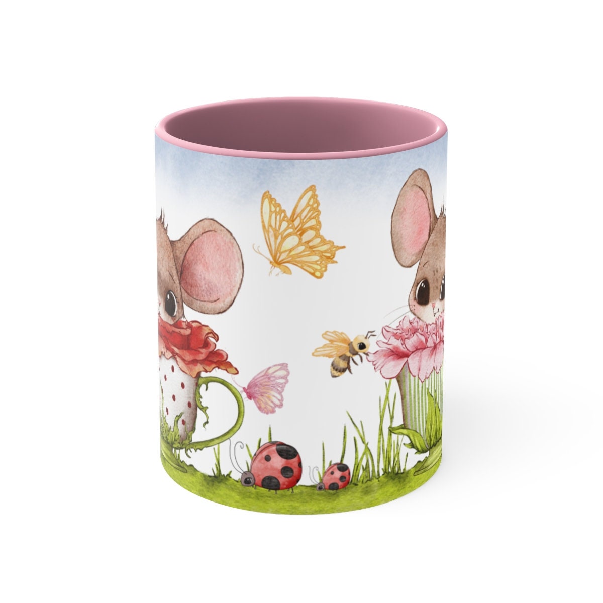 Happy Mice in Cups 2 Mug Mouse Tales Cute Kids Mug Kids Storytelling ...
