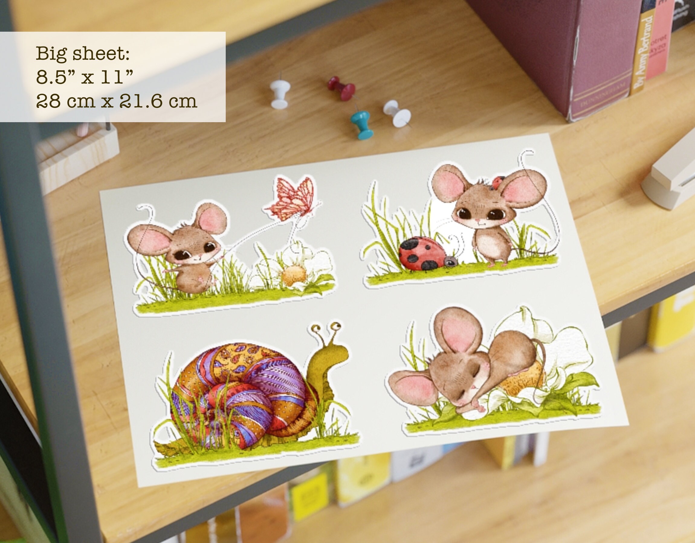 Mouse Tales 1 Stickers Set à 4 Motifs Decorate With Little Stories ...