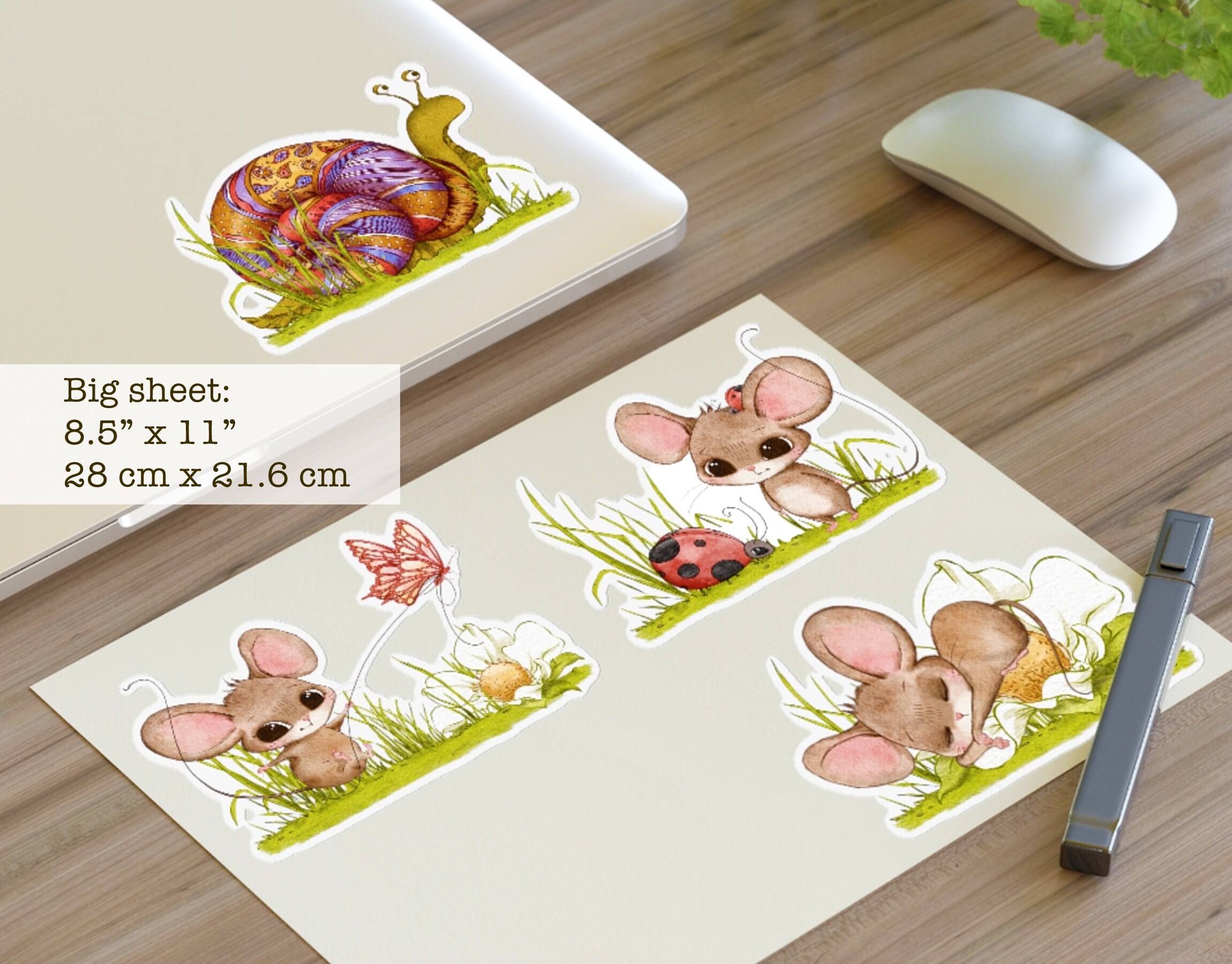 Mouse Tales 1 Stickers Set à 4 Motifs Decorate With Little Stories ...