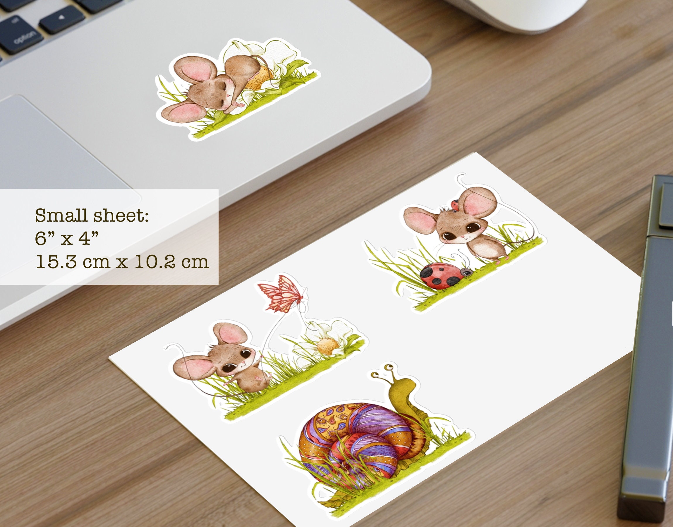 Mouse Tales 1 Stickers Set à 4 Motifs Decorate With Little Stories ...