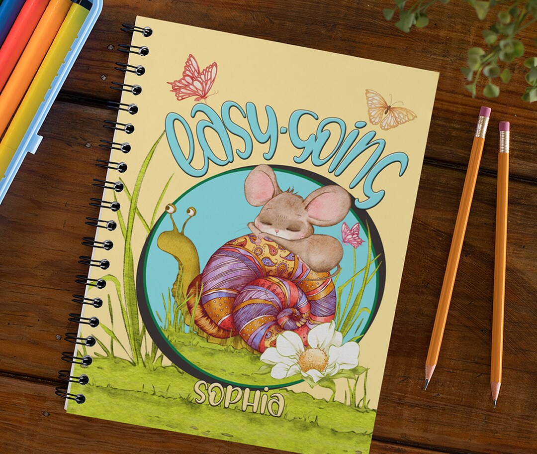 EASY-GOING – Kids Notebook | Optional Personalization | Kids Creative ...