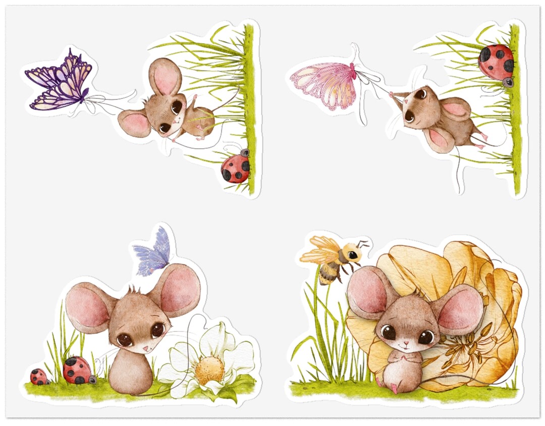 Mouse Tales #2 – Stickers | Set à 4 Motifs | Decorate With Little ...