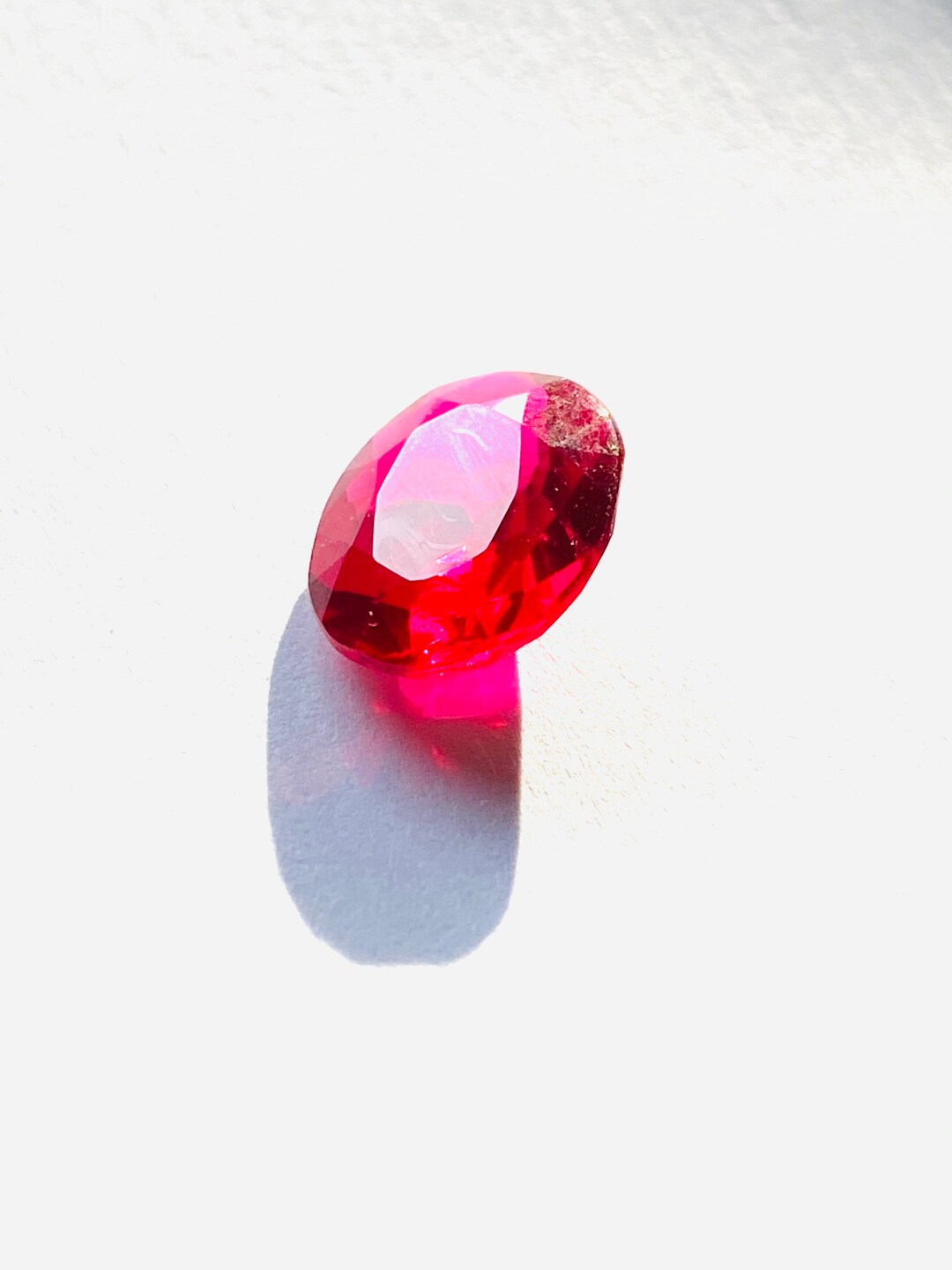 Hand-cut Ruby Verneuil Oval - Etsy