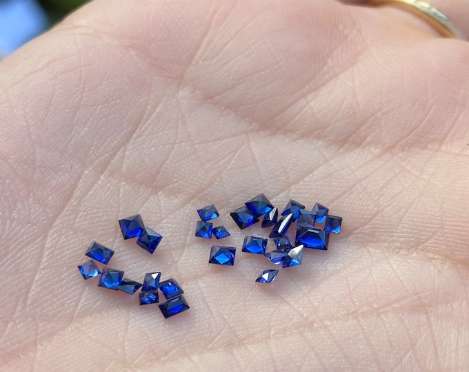 Lot of 20 Rectangular Sapphires - Etsy
