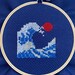 The Wave Cross Stitch Pattern Instant File Download - Etsy