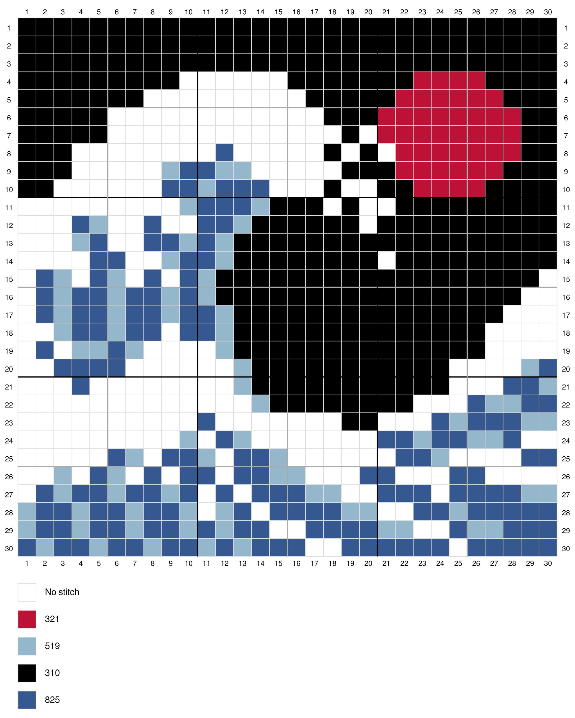 The Wave Cross Stitch Pattern Instant File Download - Etsy