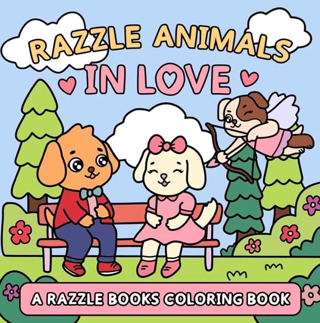 Razzle Animals in Love Deluxe Coloring Pages 20 Pgs - Etsy