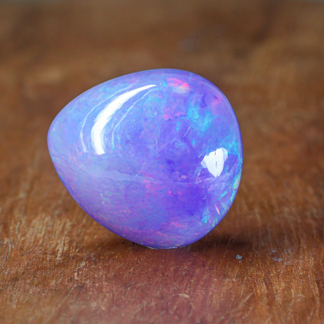 5.75 Crt, Natural Lavender Fire Ethiopian Opal for Making Jewelry for ...