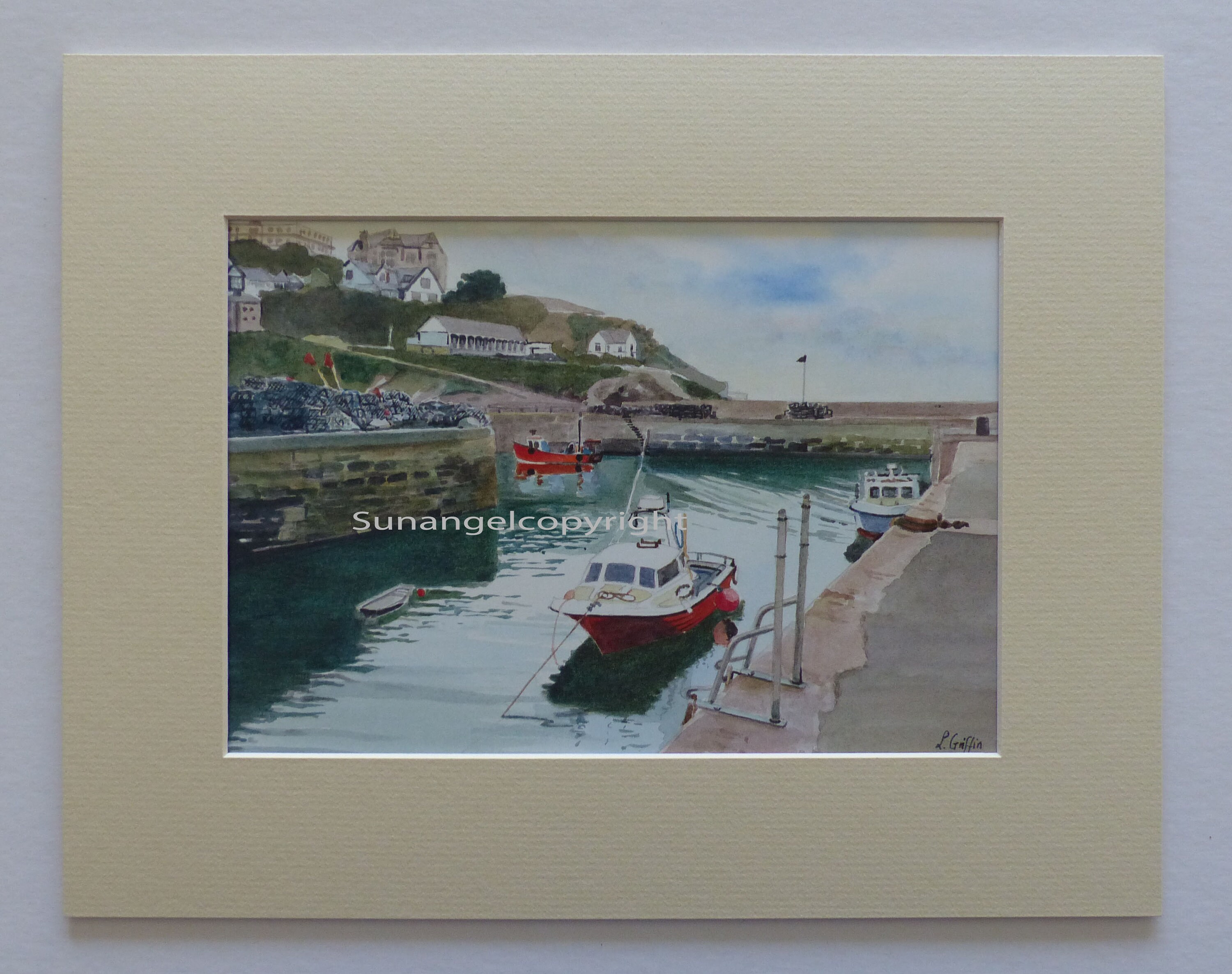 Cornwall Art Print. Watercolour Print of Newquay in Cornwall. Newquay ...