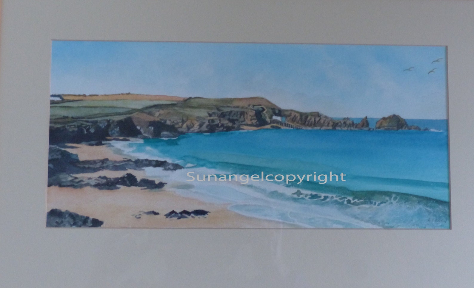 Cornwall Art Original Paintings. an Original Watercolour of a Beautiful ...