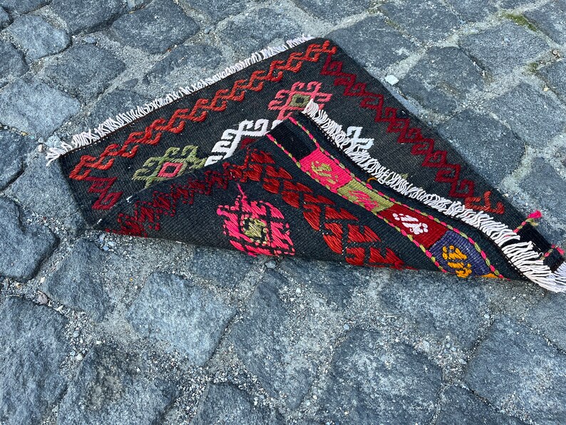Alfombra Kilim pequeña de 1,4 x 1,5 pies, alfombra turca, alfombra de ...