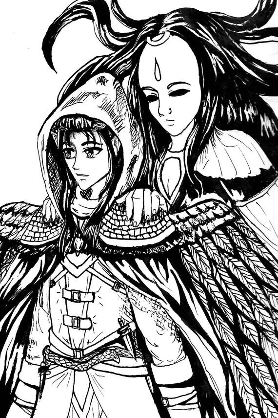 Raven Queen and Vaxildan: Critical Role Fanart poster | Etsy