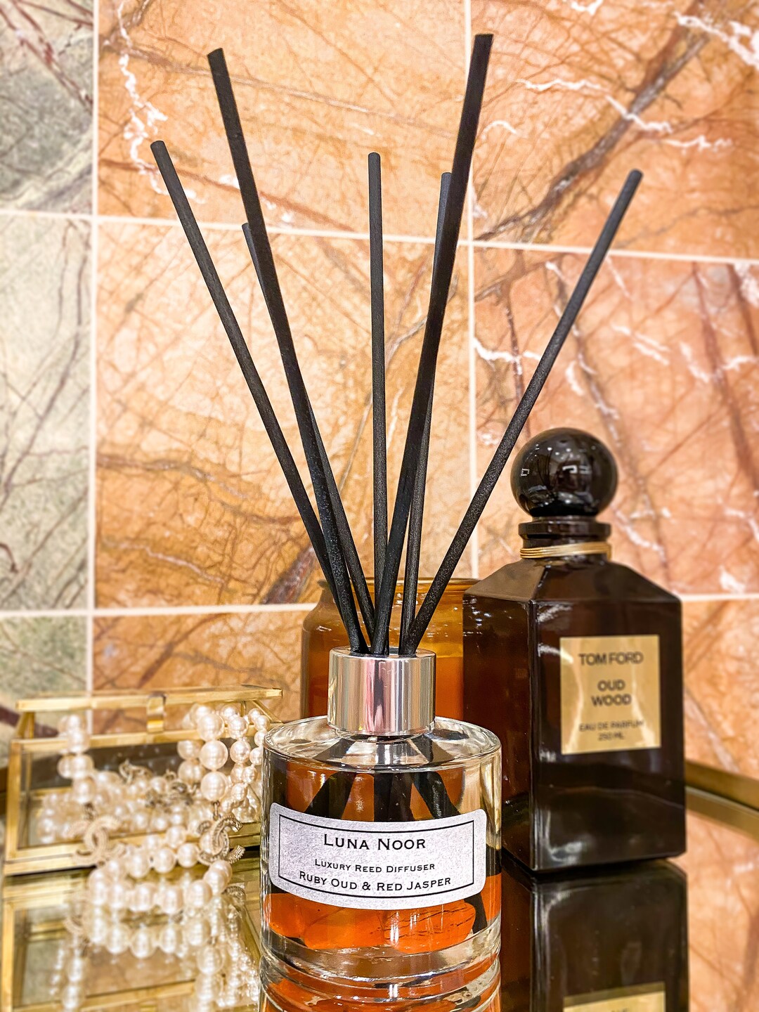 Buy Ruby Oud & Red Jasper Reed Diffuser Online in India - Etsy