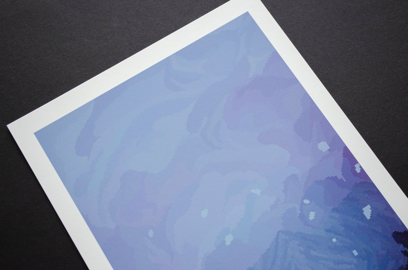 Pixel Art Landscape nachtland Din A4 Art Print - Etsy