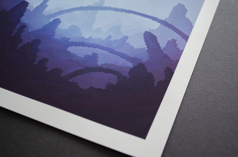 Pixel Art Landscape augentrost Din A4 Art Print - Etsy