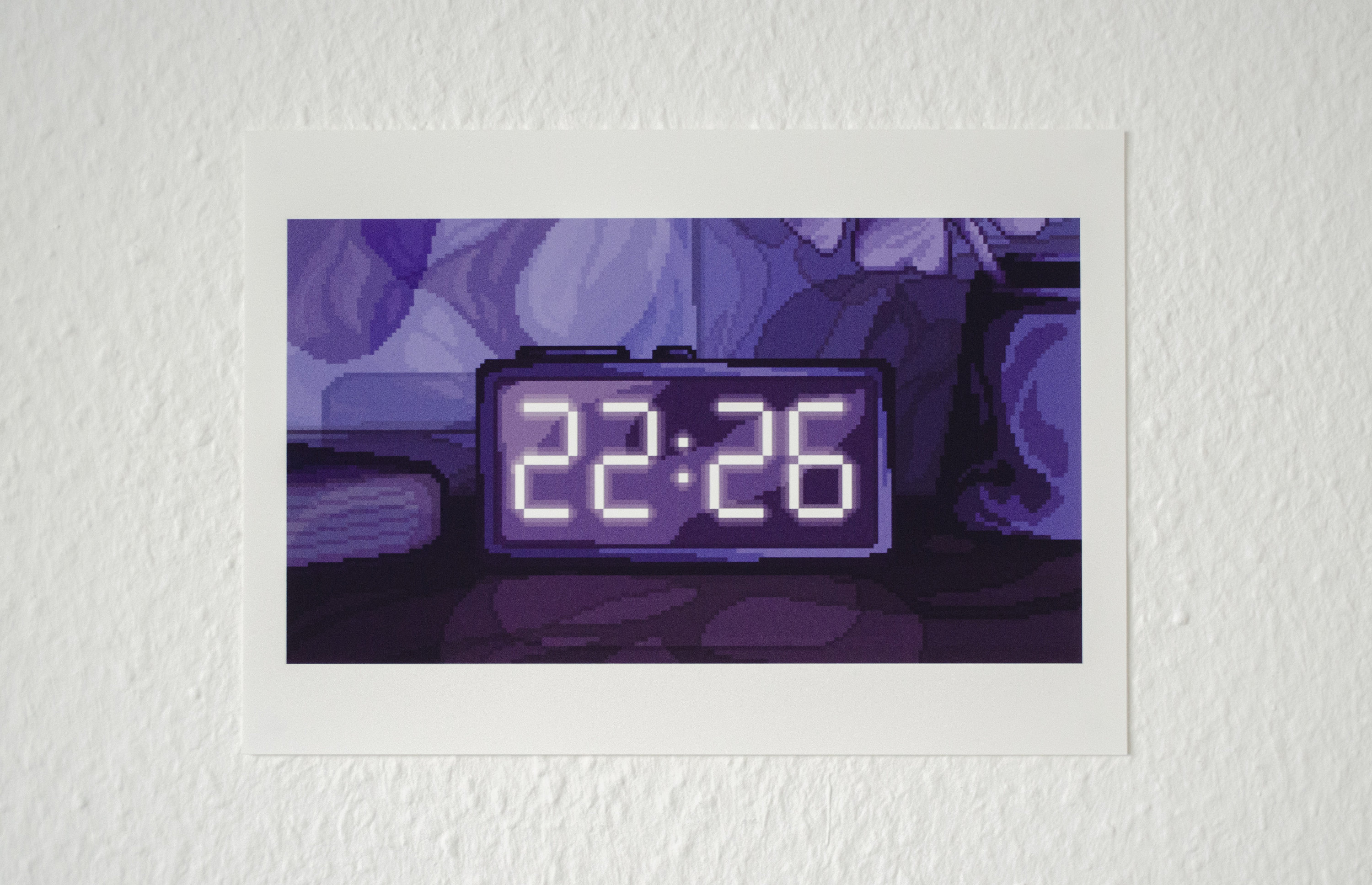 Time Pixel Art Din A4 Art Print - Etsy
