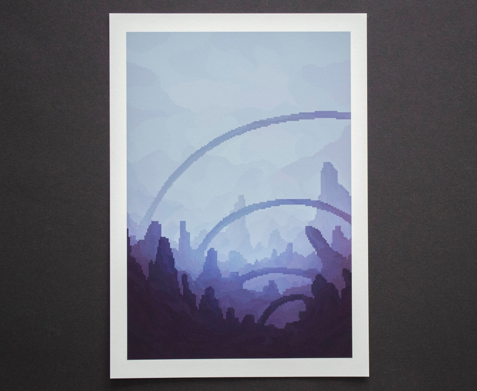 Pixel Art Landscape augentrost Din A4 Art Print - Etsy