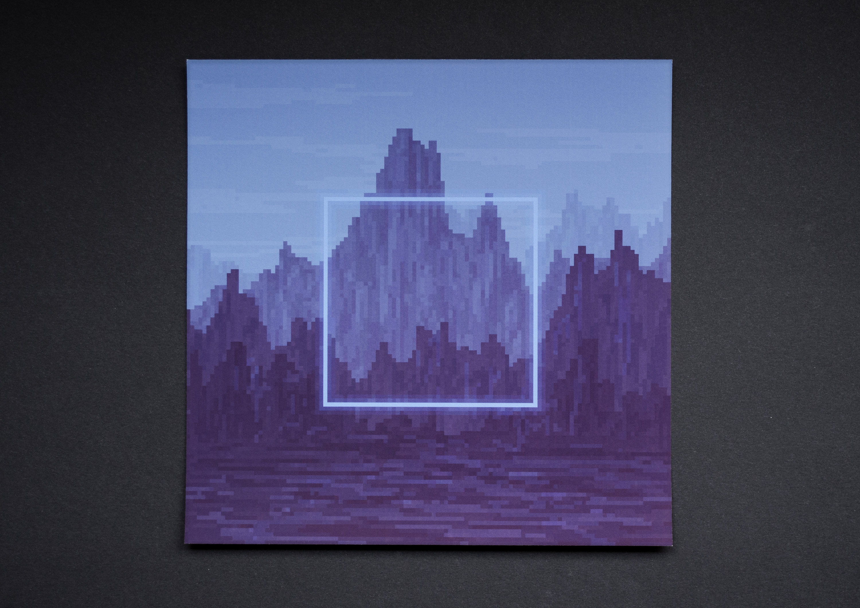 Neon Square Pixel Art Square Art Print - Etsy