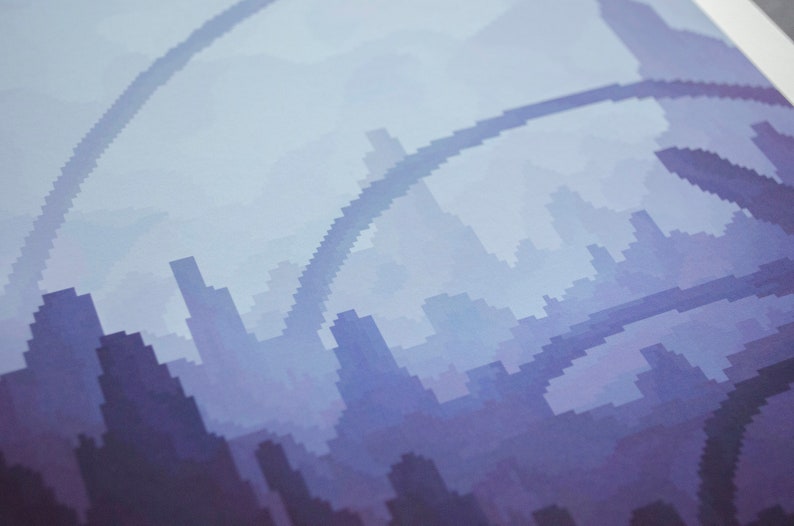 Pixel Art Landscape "augentrost" | Din A4 Art Print - Etsy