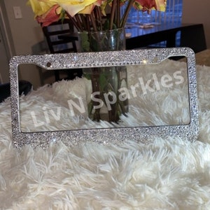 Bling Car License Plate Frame - Etsy