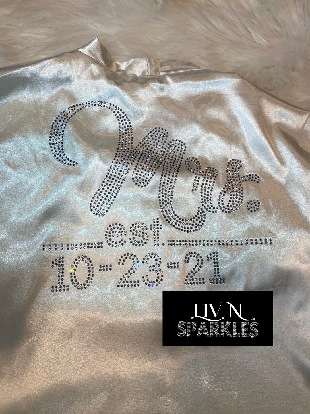 MRS. Bling Bridal Robe - Etsy