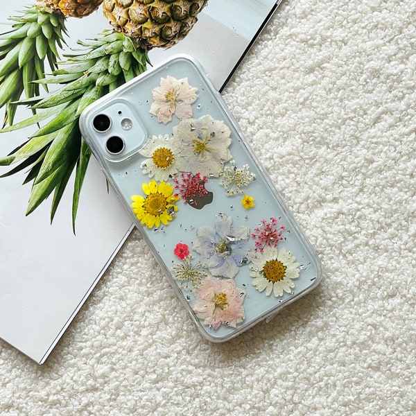 Pressed Flowers iPhone Case - Etsy