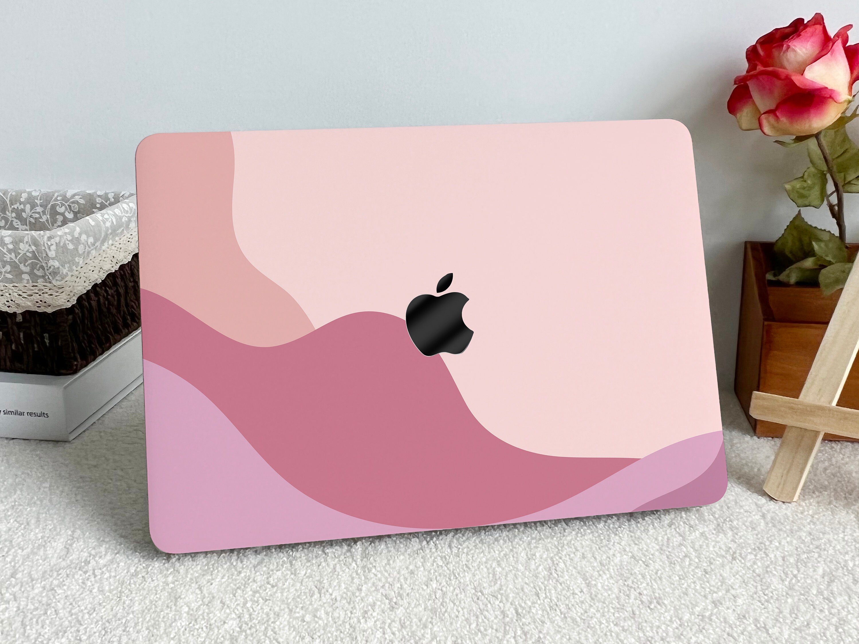 Pink Apple Laptop Case