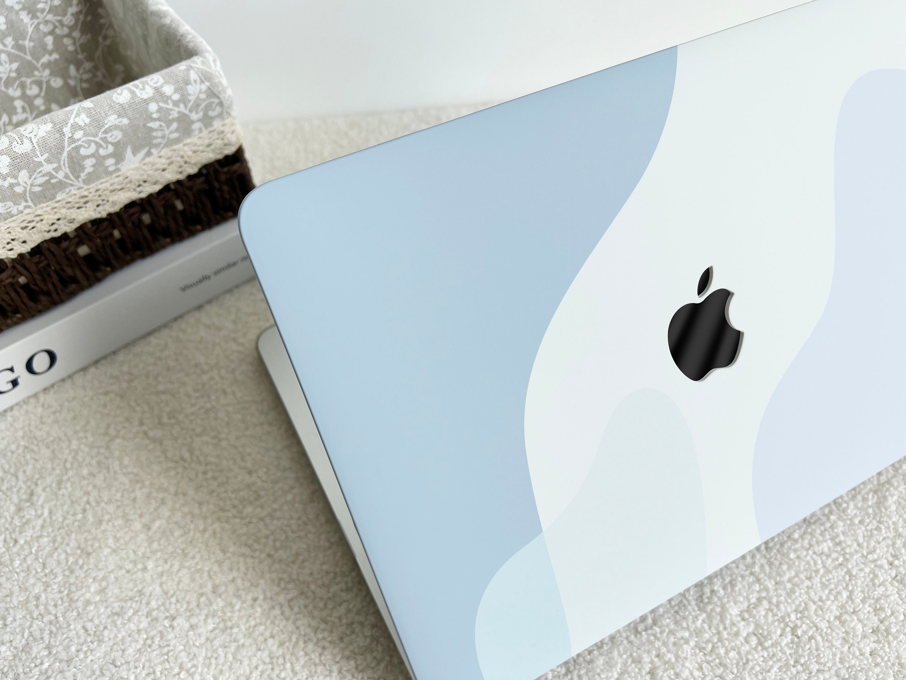 Blue Apple Laptop