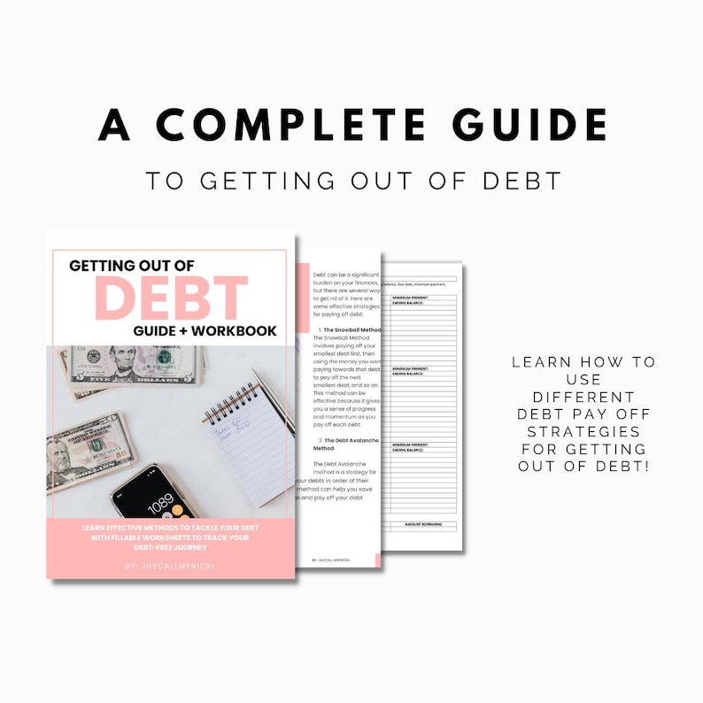 Debt Printable and Debt Payoff Guide - Etsy