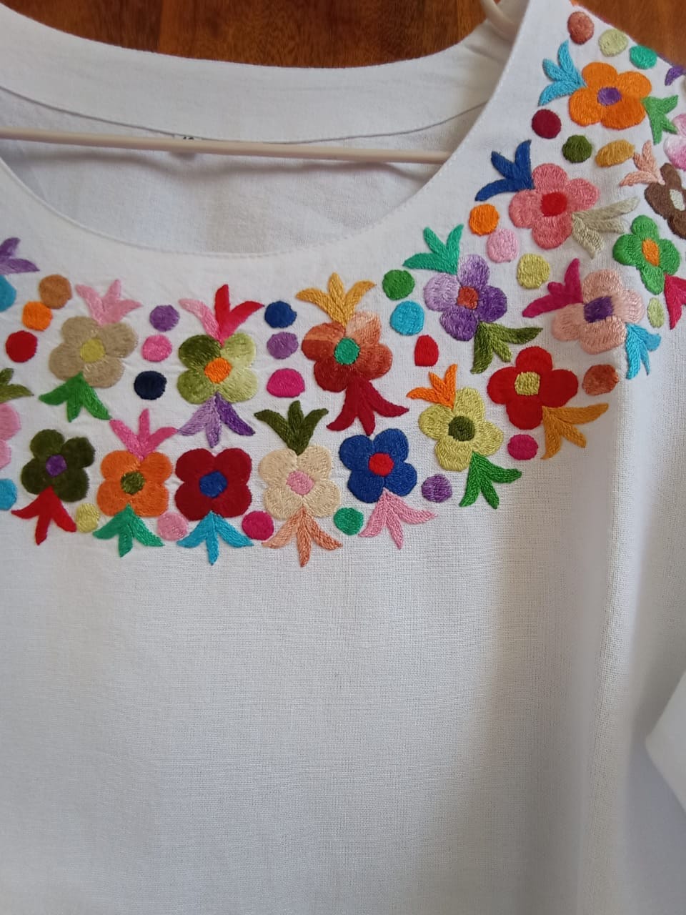 Zuleta Embroidered Blouse. Made in Ecuador 100% Cotton - Etsy