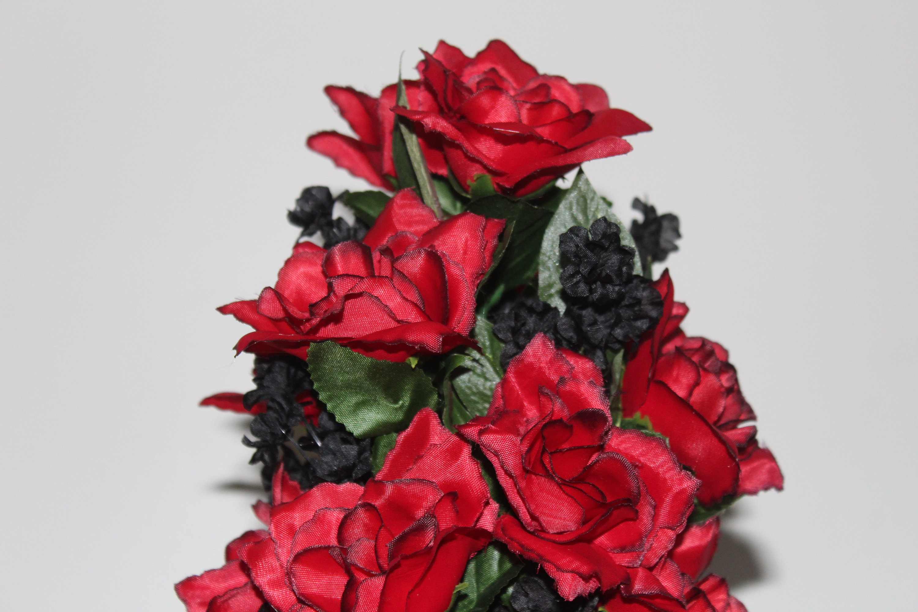 Red/black Rose Valentine Vase - Etsy Israel