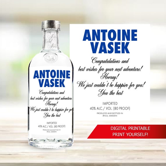 Absolut Vodka Label