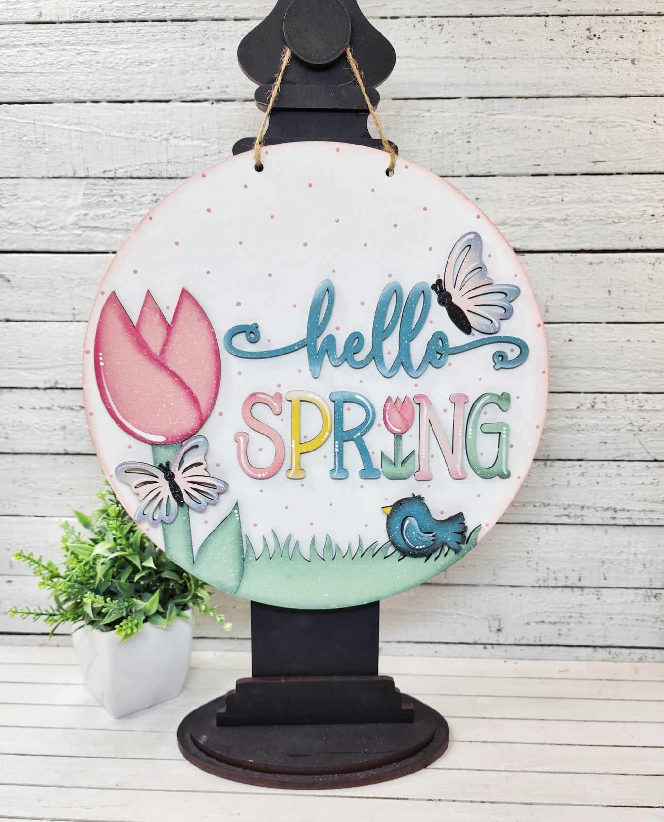 Hello Spring Sign Word Block - DIY Wood Blanks for Painting and ...
