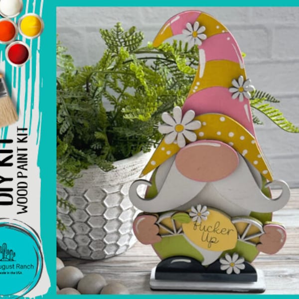 Wood Painted Gnomes - Etsy