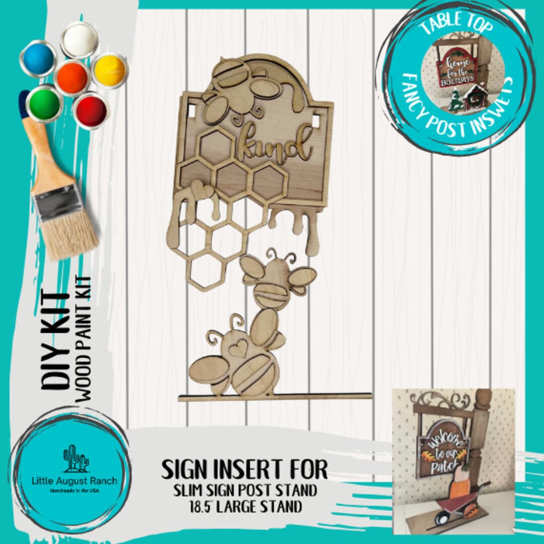 Honey Bee Insert for Interchangeable Tabletop Post and Door Bases ...