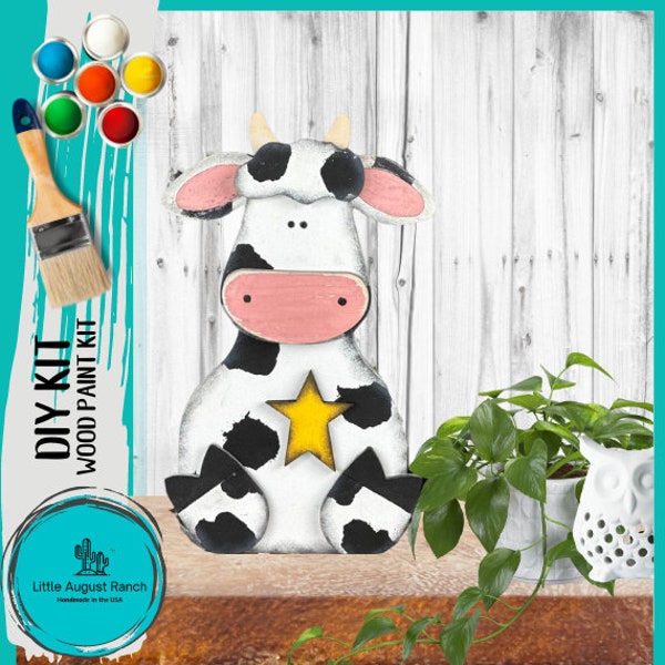 Primitive Cow Pattern - Etsy
