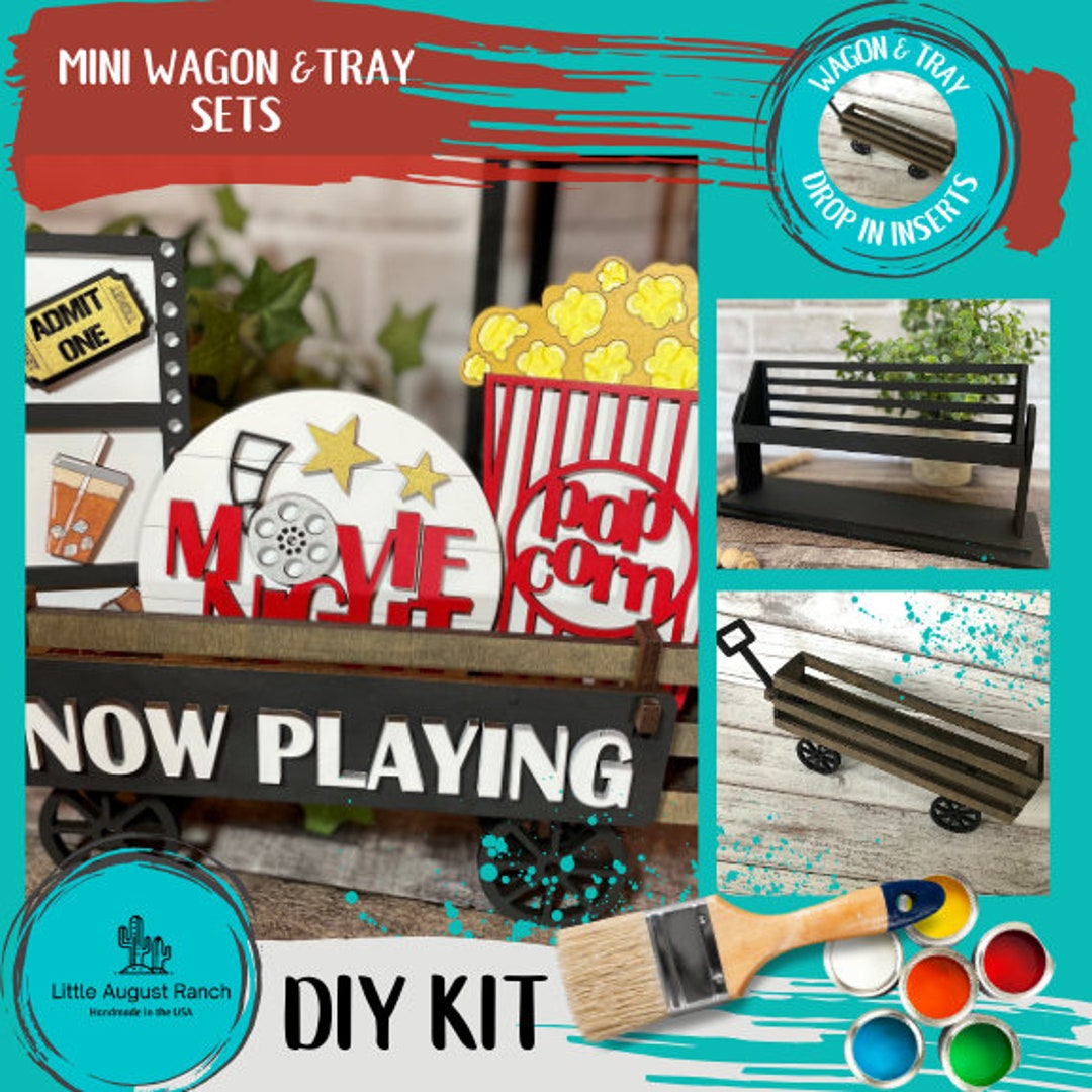 Movie DIY Mini Tray Sets - Tiered Tray Shelf Sitter - Etsy