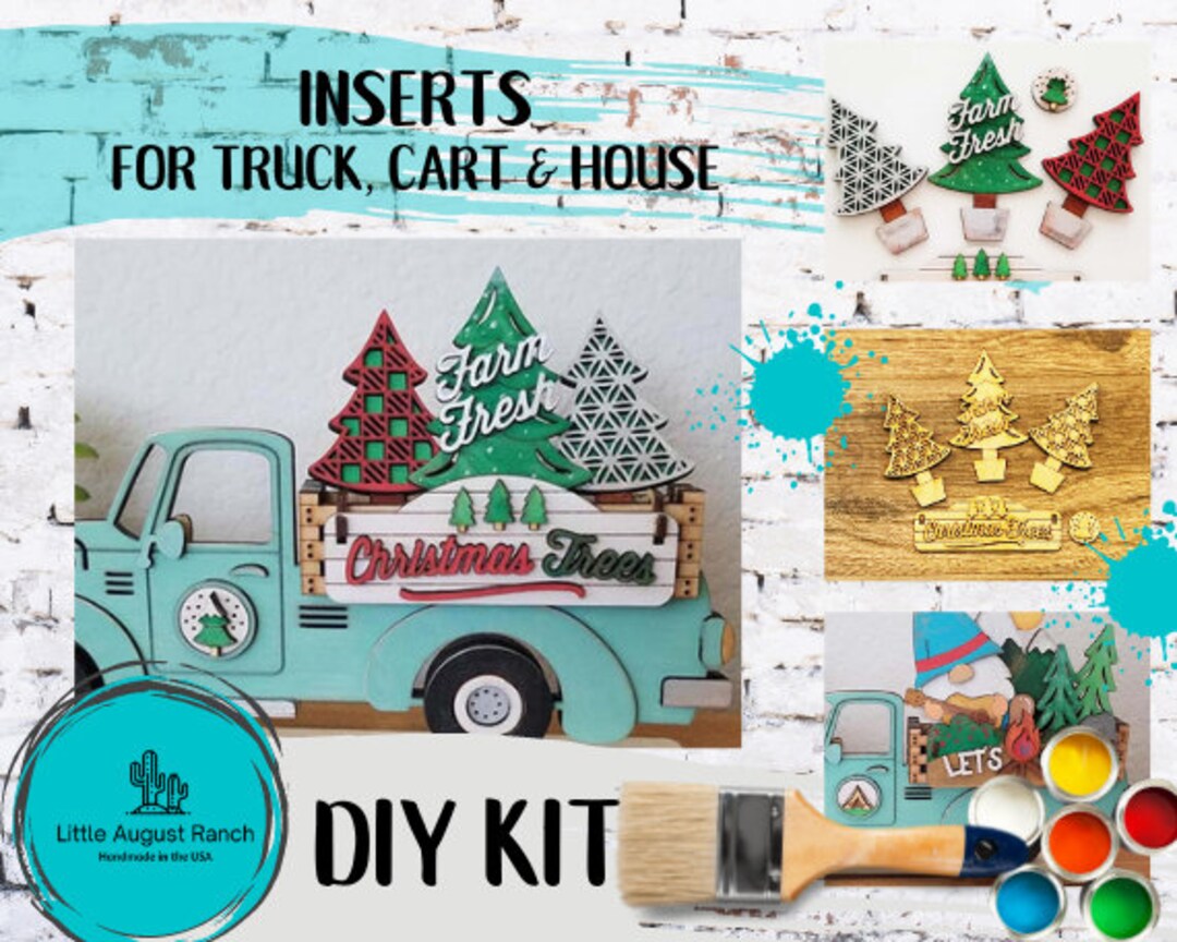 Christmas Tree Farm DIY - Inserts for Interchangeable House, Cart ...