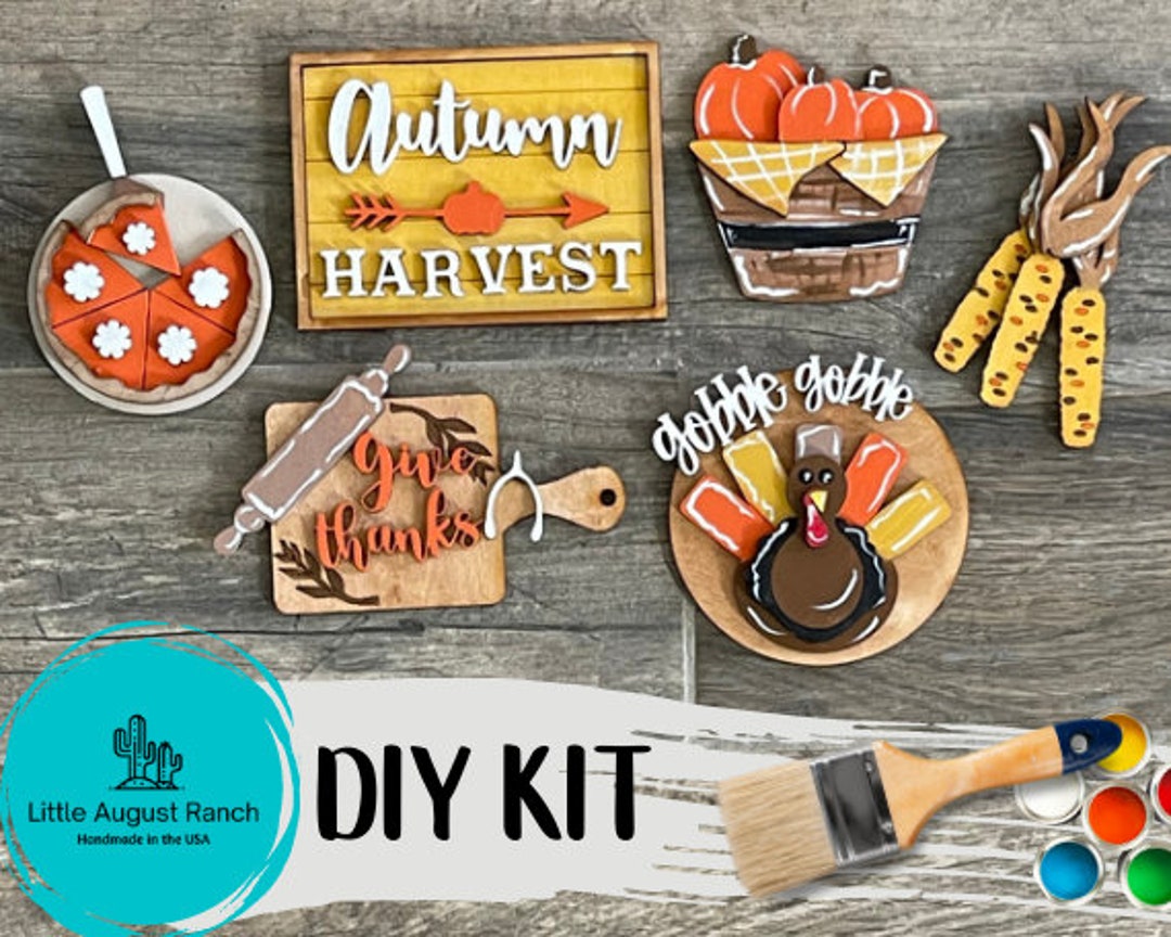 Thanksgiving Tiered Tray Decor Bundle DIY -autumn Harvest Tiered Tray ...