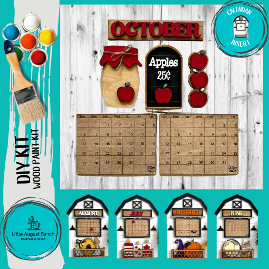 October 2026 2027, Set 2 Calendar Insert for Our Interchangeable Base ...