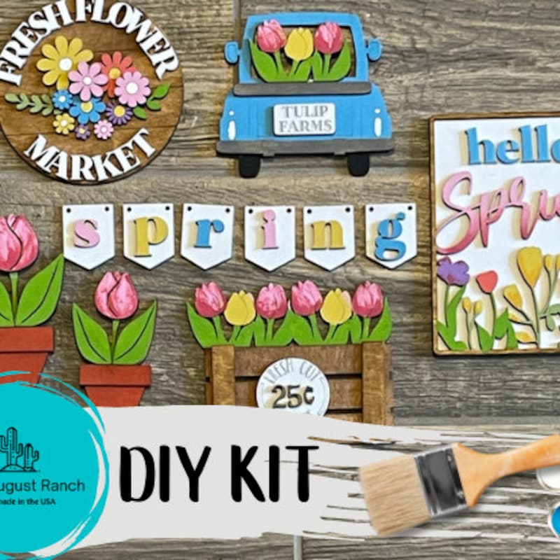 Spring Tiered Tray - Etsy