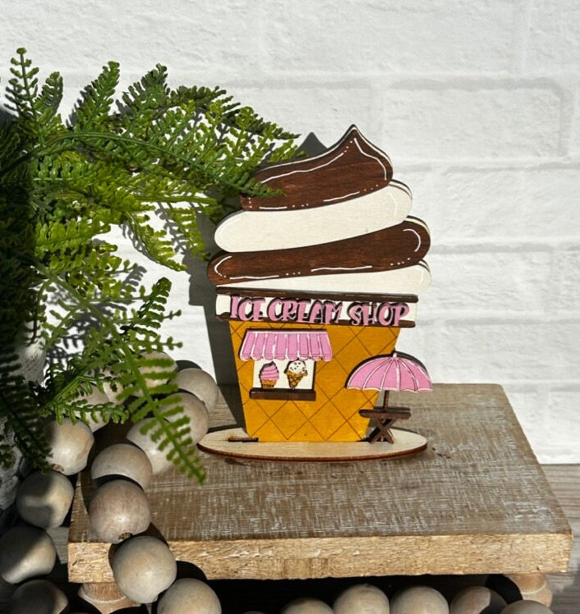 DIY Ice Cream Shop Standing Piece Walkup Ice Cream Village - Etsy