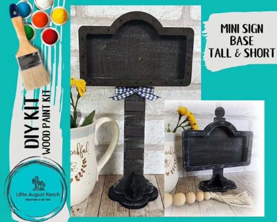DIY Drop in Sign Holder, Interchangeable Sign Tiered Tray Decor ...