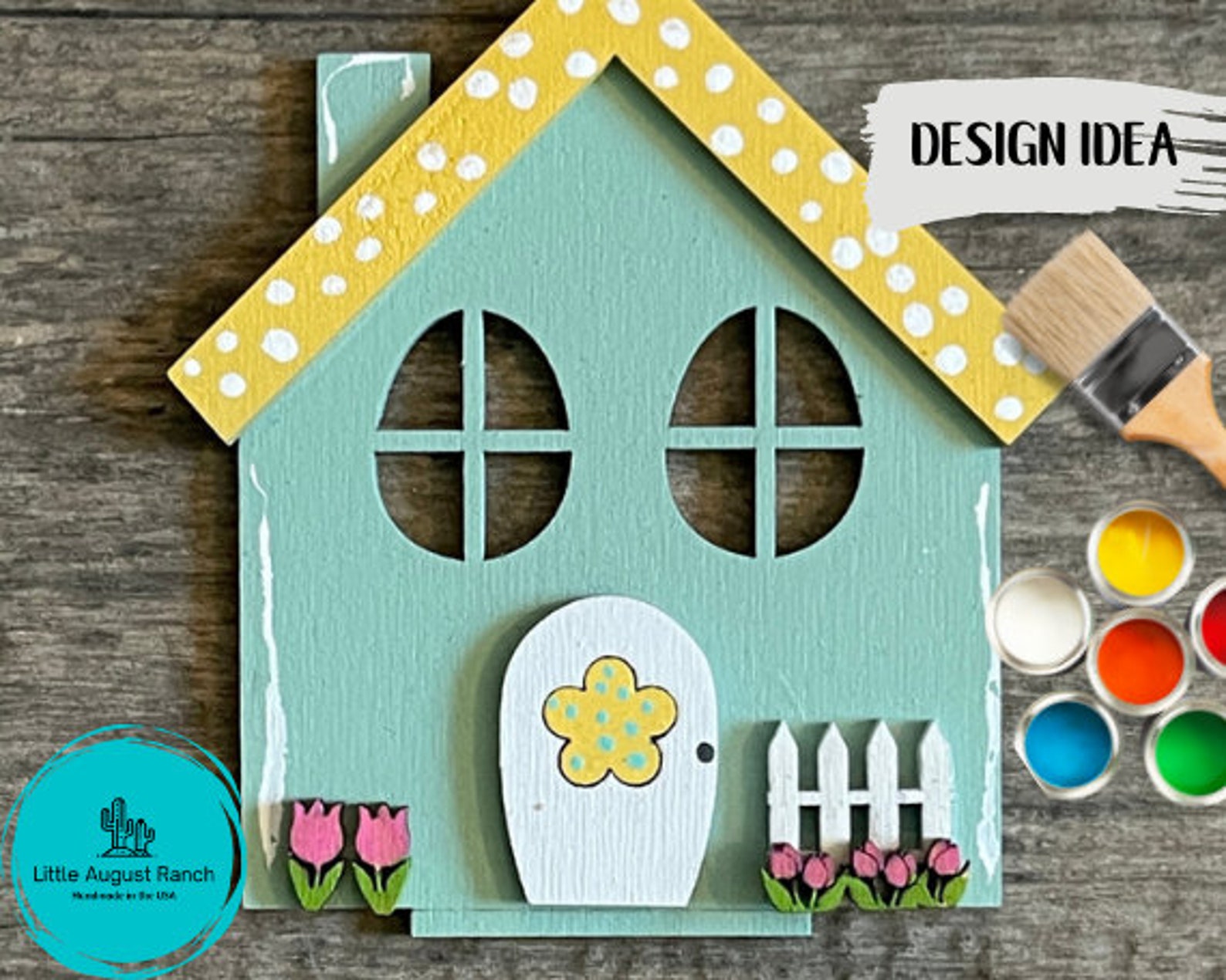 DIY Easter Standing Houses - Peter Cottontail Village - Easter Wood ...
