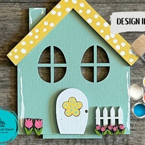 DIY Easter Standing Houses - Peter Cottontail Village - Easter Wood ...