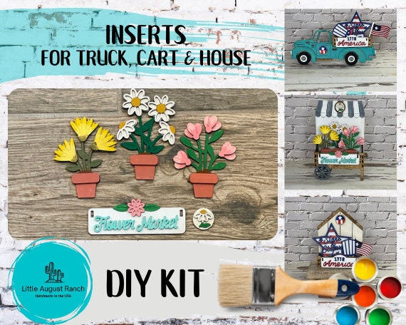 Flower Market Insert DIY inserts for Interchangeable Inserts - Etsy